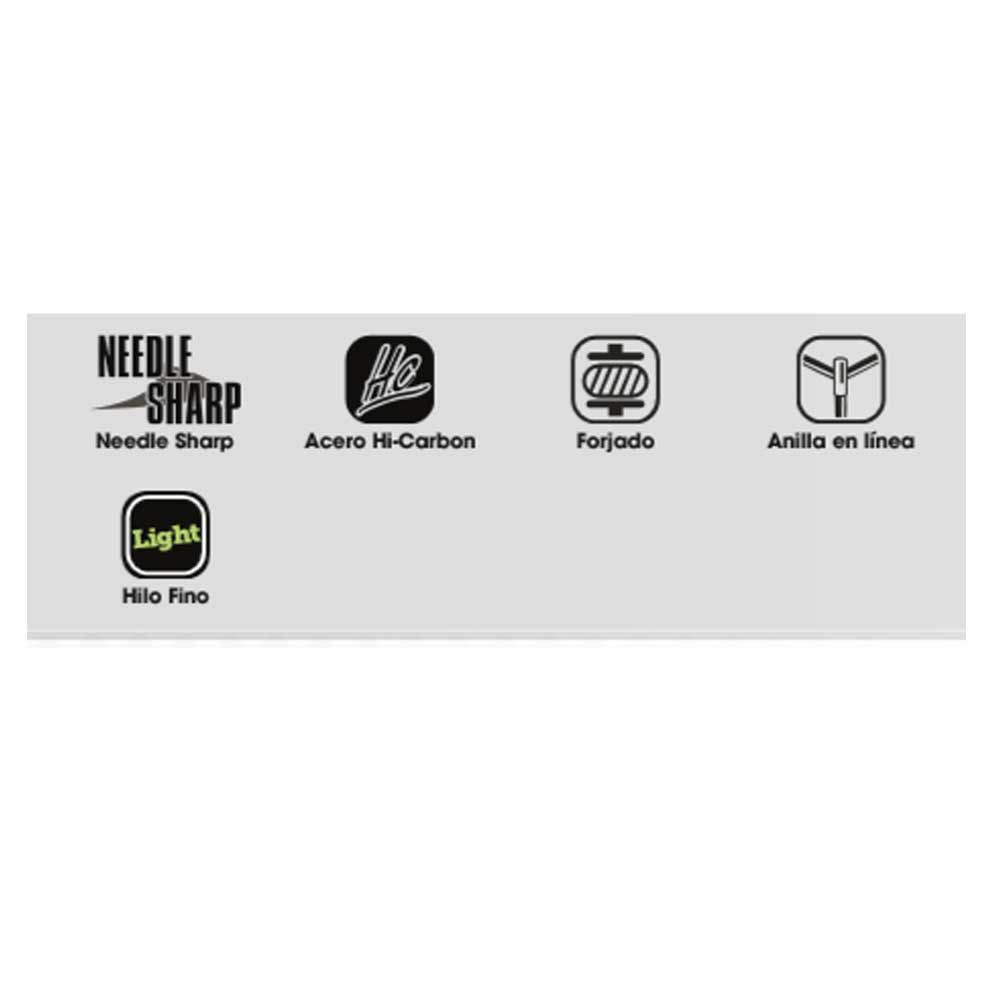 Anzuelo VMC Light Inline Treble 7552BN N12 8Uds - Tiendas de pesca